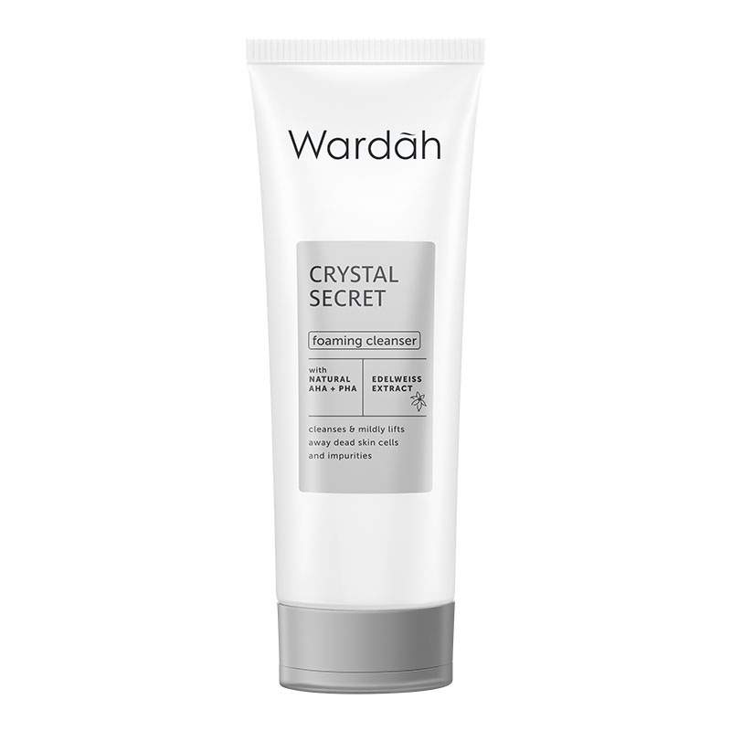 Jual Wardah Crystal Secret Foaming Cleanser with Natural AHA + PHA 100 ...