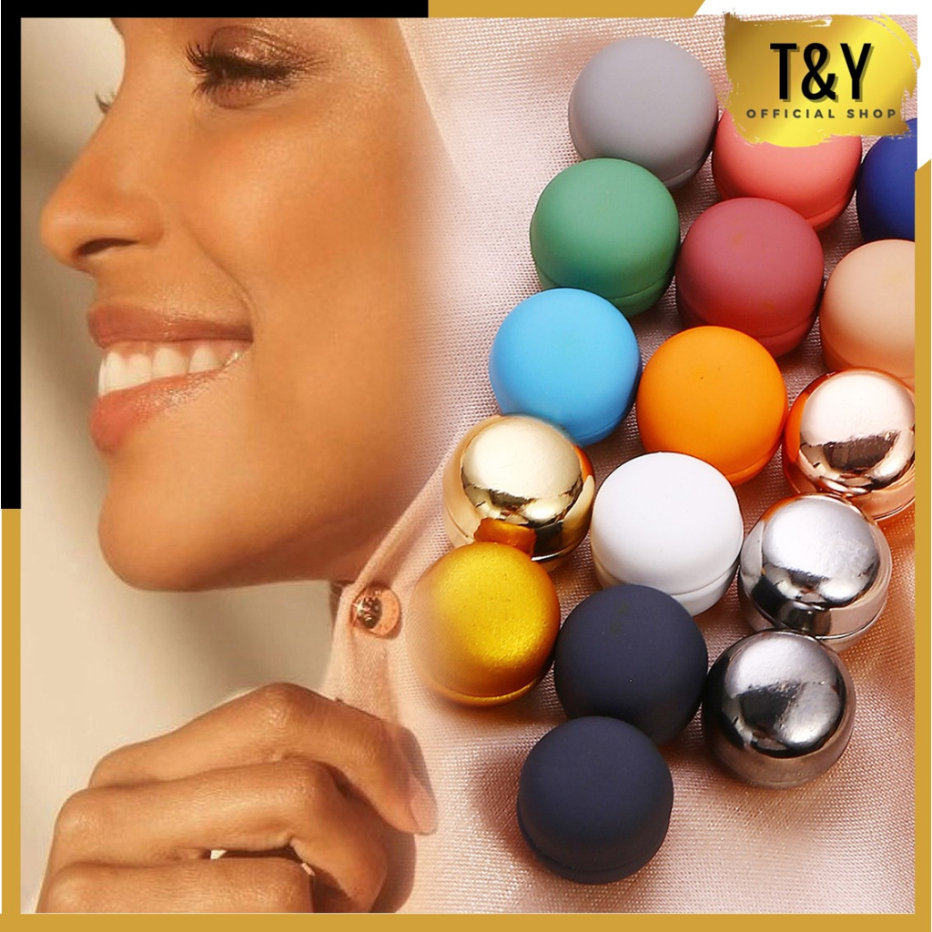 Jual T&Y Pin Magnet Hijab Anti Slip Magnet Bros Aksesoris Syal ...