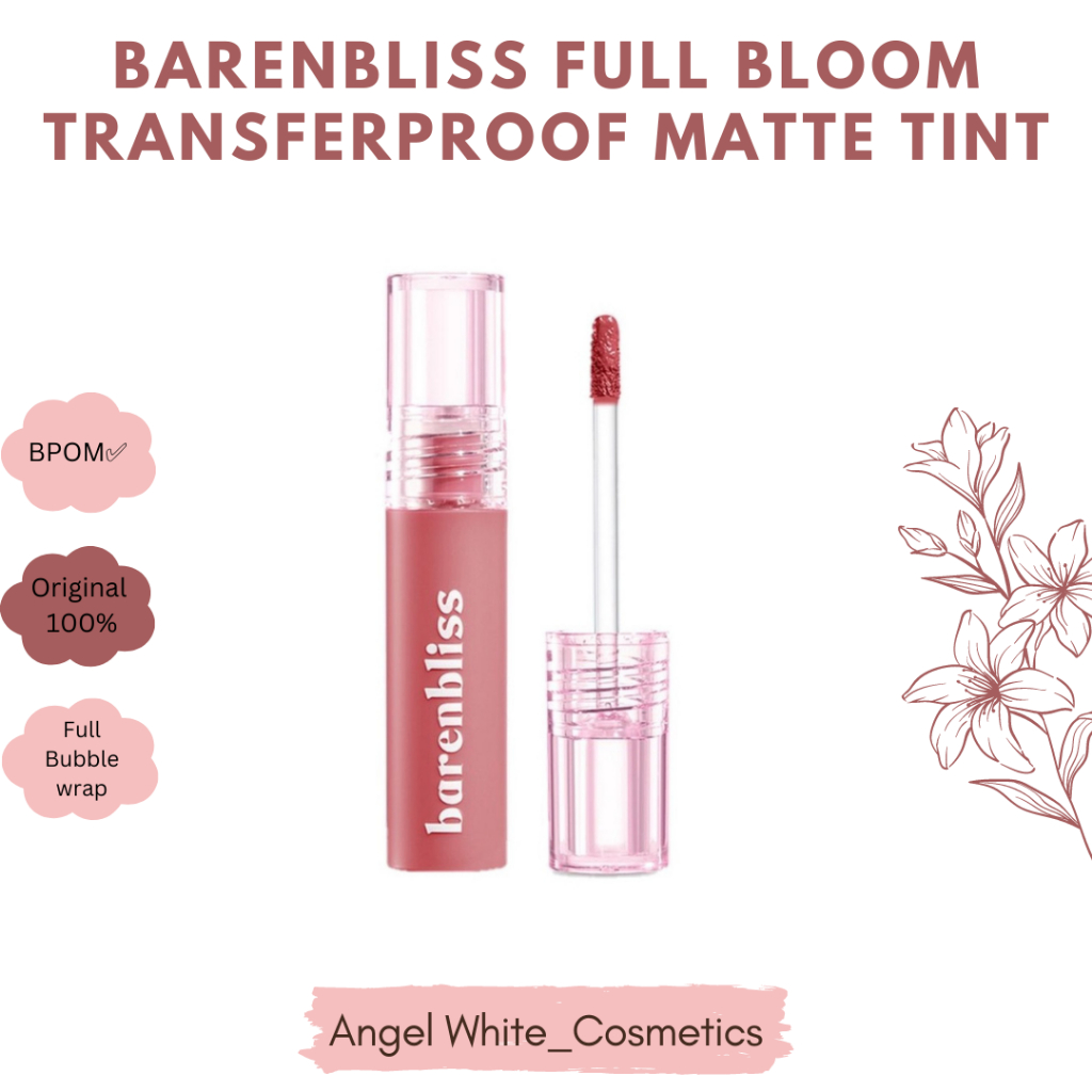 Jual BARENBLISS FULL BLOOM TRANSFERPROOF MATTE TINT | Shopee Indonesia