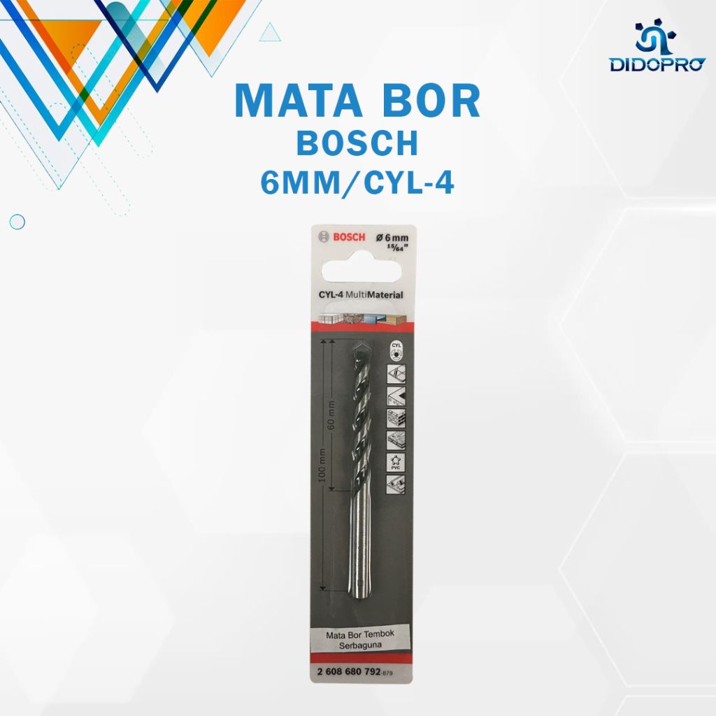 Jual Bosch CYL-4 Multipurpose 6mm Mata Bor Tembok | Shopee Indonesia