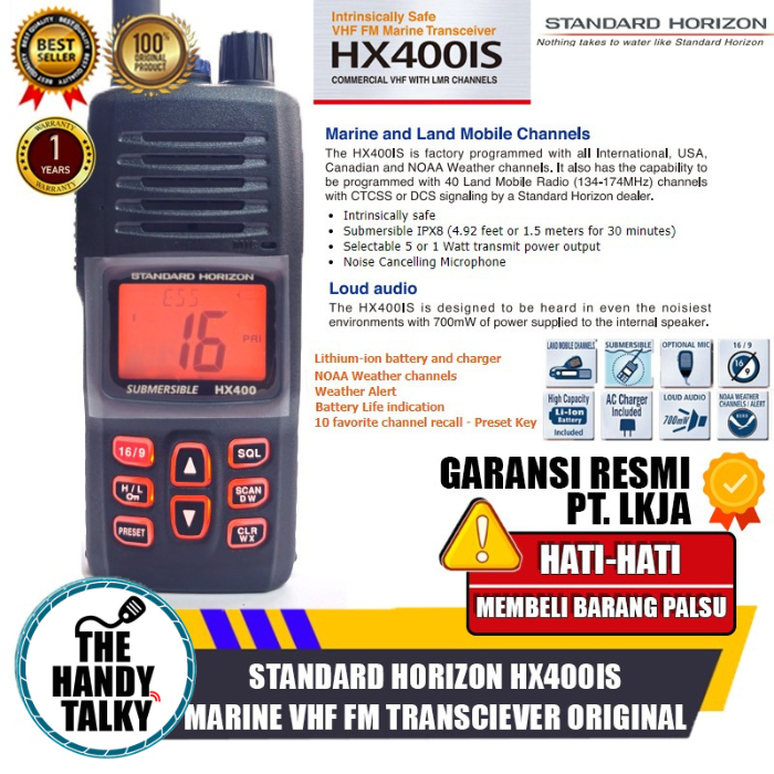 Jual STANDARD HORIZON HX400IS MARINE HT MARINE HX-400 IS HX400 IS ORIGINAL | Shopee Indonesia