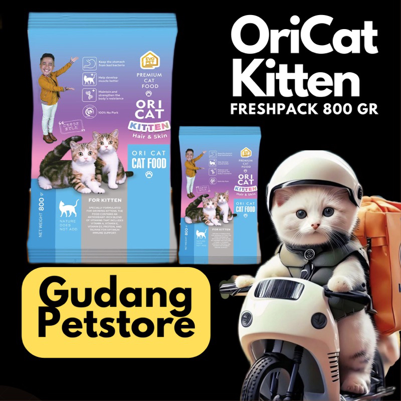 Jual ORI CAT KITTEN 800 GRAM oricat kitten setara cat choize kitten ...