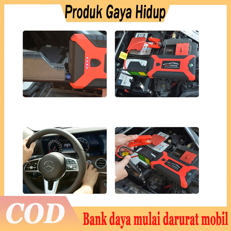Jual Mulai darurat portabel starter cadangan daya mobil 12V multifungsi ...
