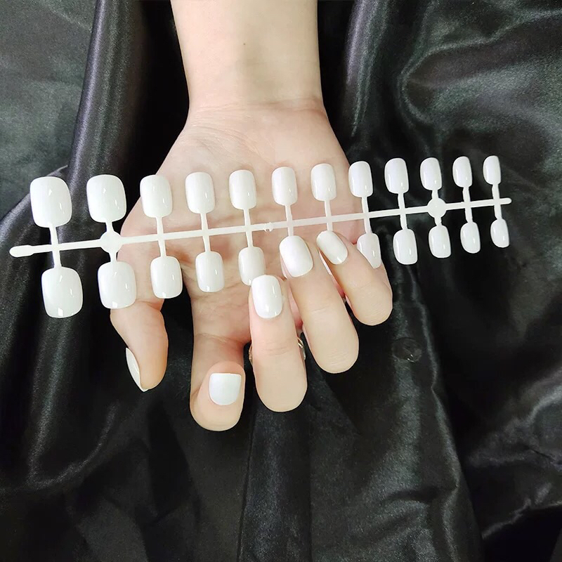 Jual CQ06 - TJP992 / 24pcs Kuku Palsu Oval Glossy Pendek / Kuku Palsu ...