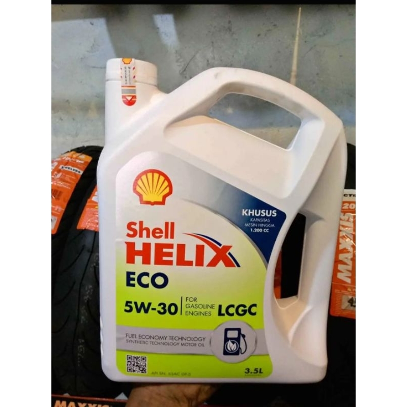 Jual SHELL HELIX ECO 5W-30 3,5L | ORIGINAL BARCODE. OLI SHELL. OLI MOBIL | Shopee Indonesia