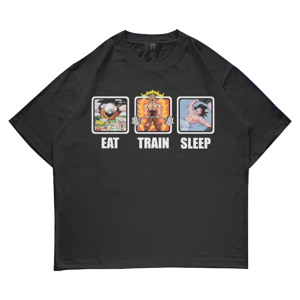 Jual MEGABLAST – EAT TRAIN SLEEP KAOS OVERSIZE COMBED 24S | Shopee ...