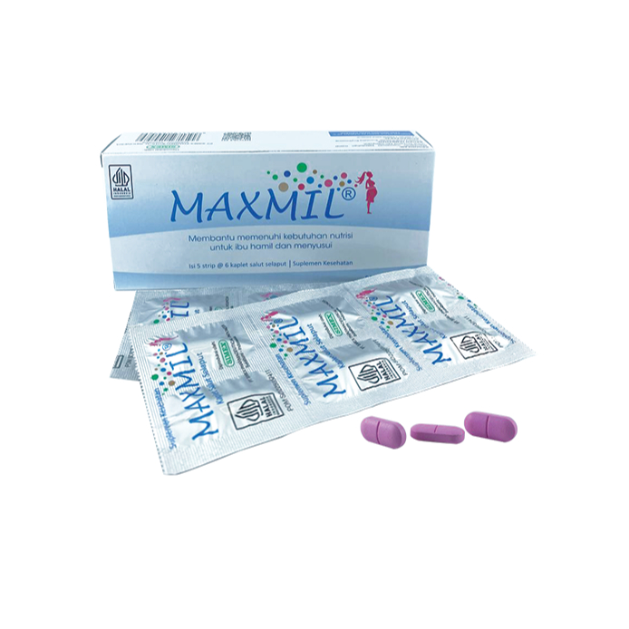 Jual MAXMIL KAPLET // MULTIVITAMIN // IBU HAMIL (1Strip 6 tablet ...