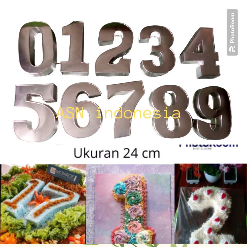 Jual loyang angka ukuran 24 cm (1 pcs) | Shopee Indonesia