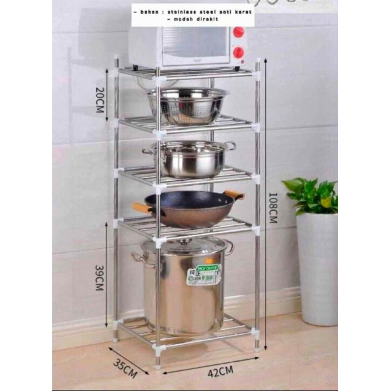 Jual RAK PANCI SUSUN STAINLESS | Shopee Indonesia
