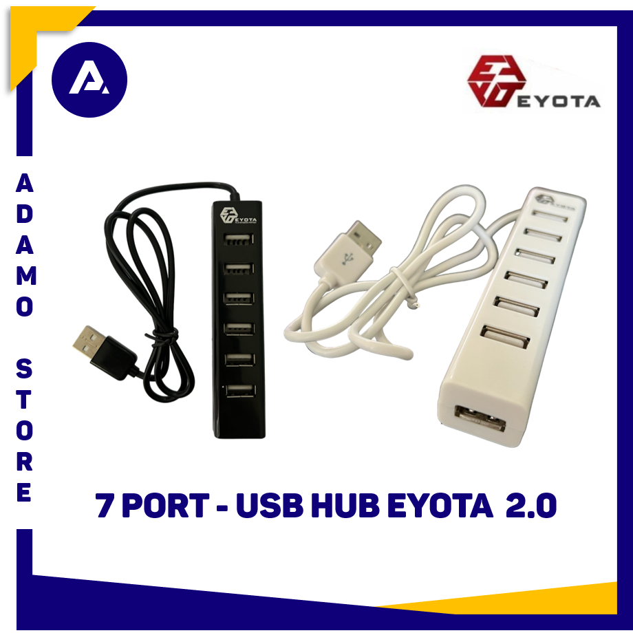 Jual USB HUB Eyota 2.0 Adapter High Speed 7 Ports | Shopee Indonesia