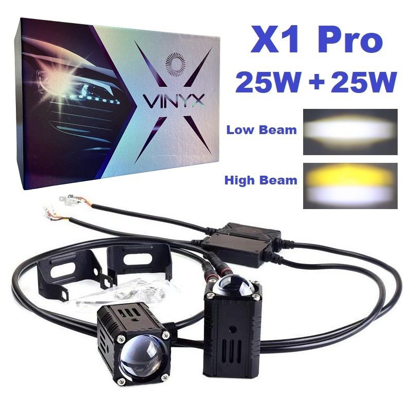 Jual Lampu Sorot Tembak Laser Gun LED VINYX X1 Pro Motor Mobil 25Watt Mini Lasergun D2 25W 25 ...