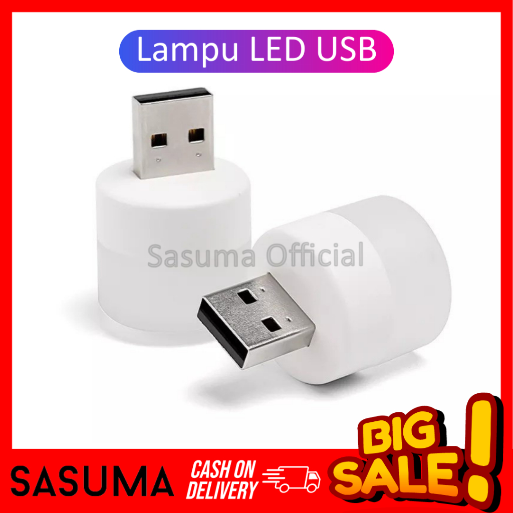 Jual SASUMA Lampu Kecil LED USB Mini Tidur Baca Belajar Night Light ...