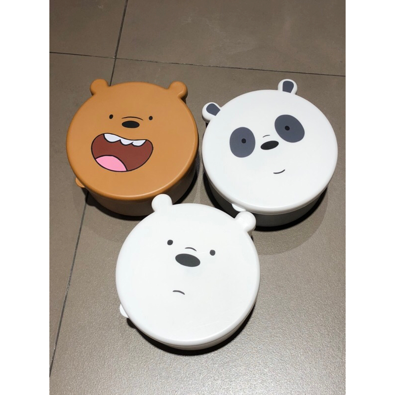 Jual We bare bears bento box 4in1 || Bento box we bare bears || Kotak ...