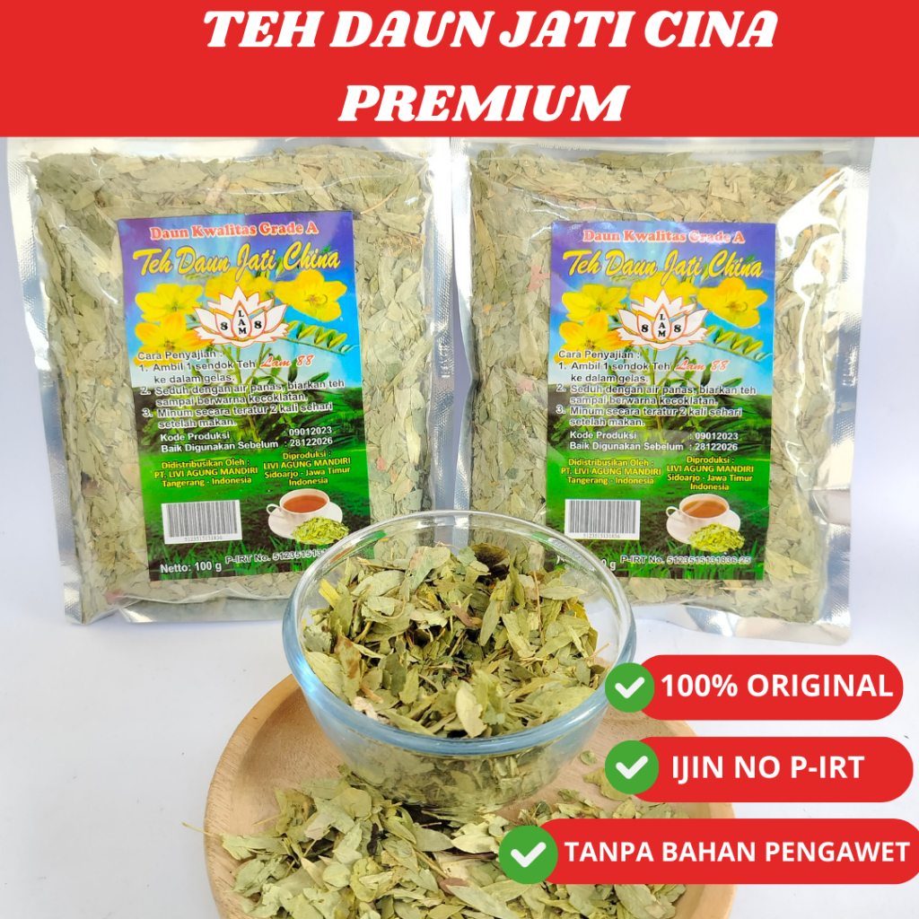 Jual TEH DAUN JATI CINA HERBAL ALAMI 100gr | Shopee Indonesia