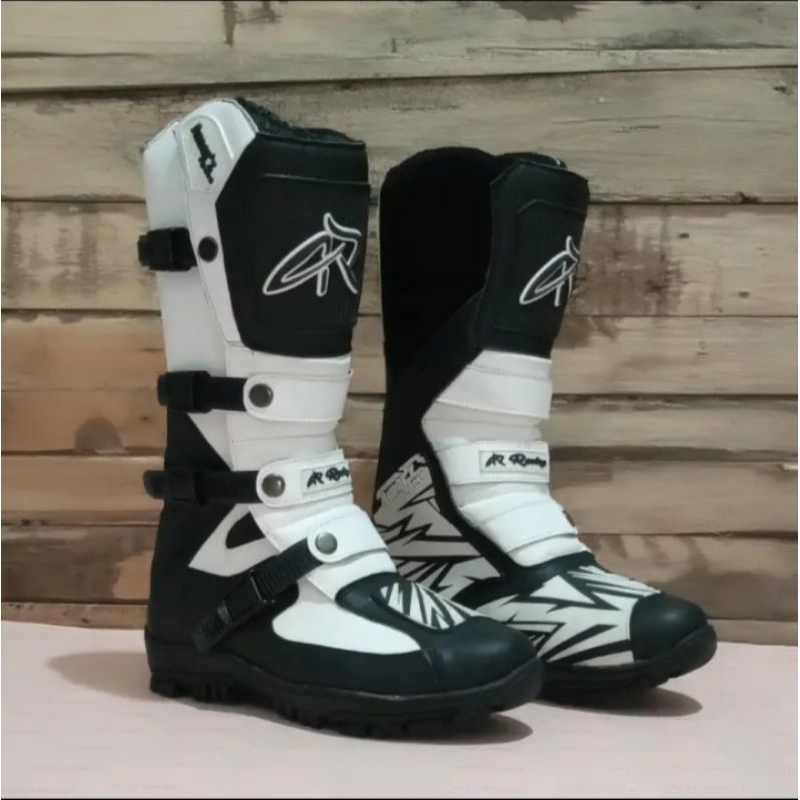Jual Sepatu Cross Trail Balap motor Adventure Gunung Lokal Murah ...