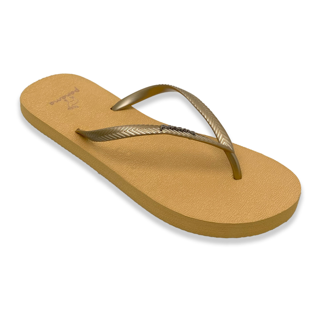 Jual Panama Slim1 Beige Sandal Jepit Wanita Sendal Karet Cewek - Gold ...