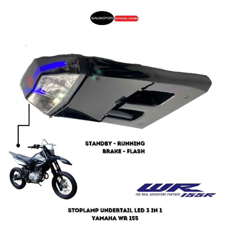 Jual Saumotor Undertail Led Yamaha WR 150 Lampu stop led 3 in 1 WR150 ...