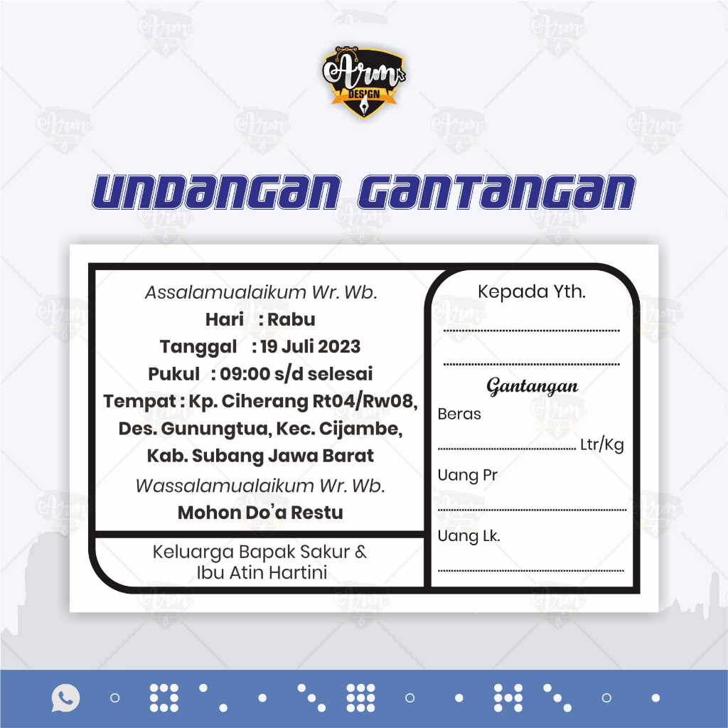 Jual Undangan Gantangan Sabun / Rok*k Free Setting Murah (Bisa Custom ...