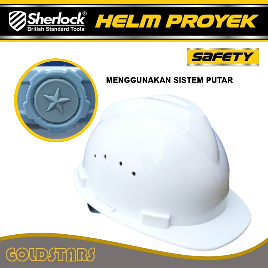 Jual Helm Proyek Safety V-Guard Virgin ABS Part Fastrack Sherlock ...
