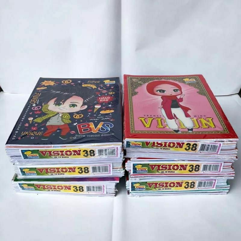 Jual buku tulis vision 38 lembar 1pack/10pcs | Shopee Indonesia