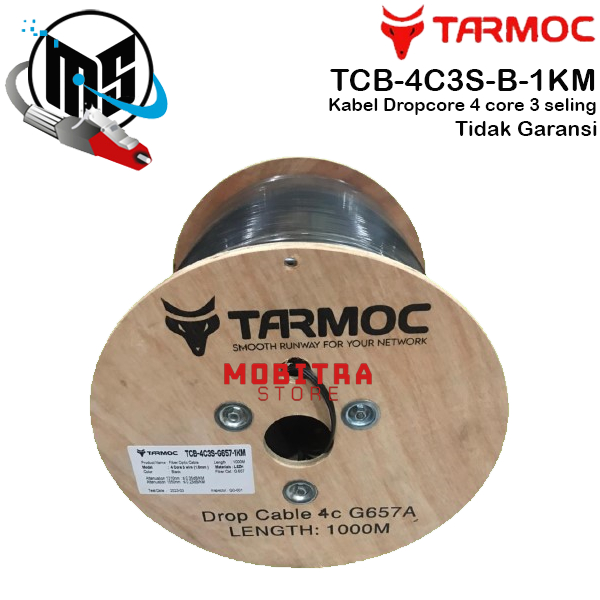 Jual Tarmoc Dropcore Cable FO 4 CORE 3 SELING 1000m/Kabel FO Drop Core ...