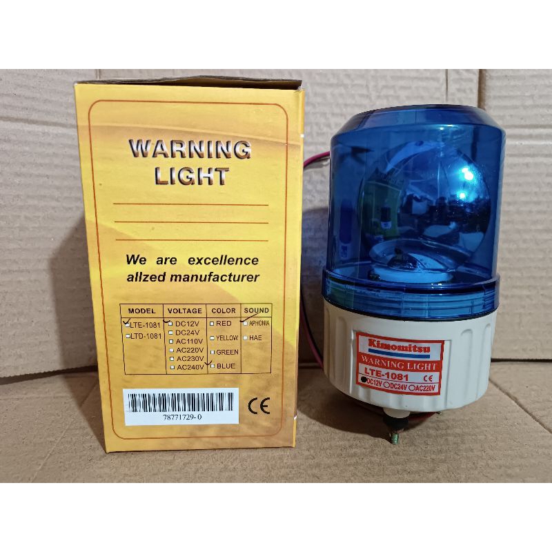 Jual Lampu warning light rotary 2.5 inch DC 12V | Shopee Indonesia