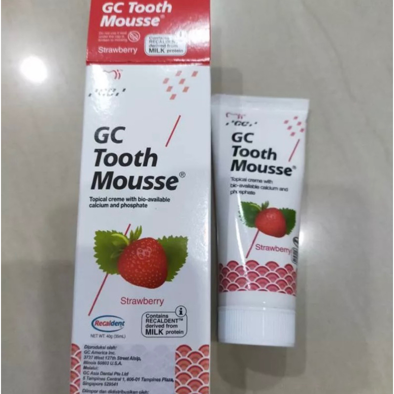 Jual gc tooth mousse Strawberry Original / tooth mouse / Vitamin gigi ...
