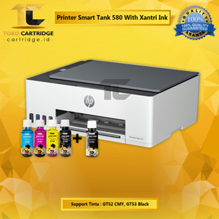 Jual Printer Smart Tank 580 Putih Tinta GT53 GT52 All In One WIFI A4 ...