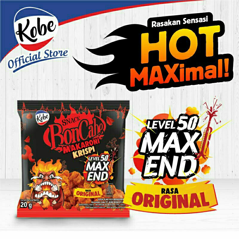Jual kobe bon cabe makaroni 20gr max end lvl 50. | Shopee Indonesia