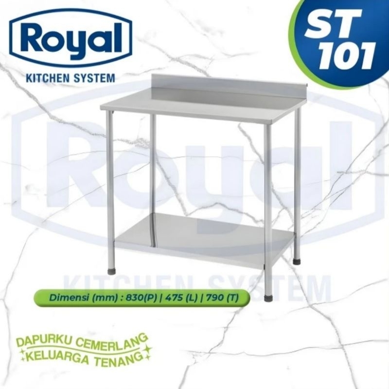 Jual Kitchen Table Royal ST 101 | Meja Dapur Stainless | Work Table ...