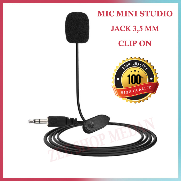 Jual MIC STUDIO 3,5 MM / MIC MINI PORTABLE REKAMAN / MIC SMULE / TIK ...