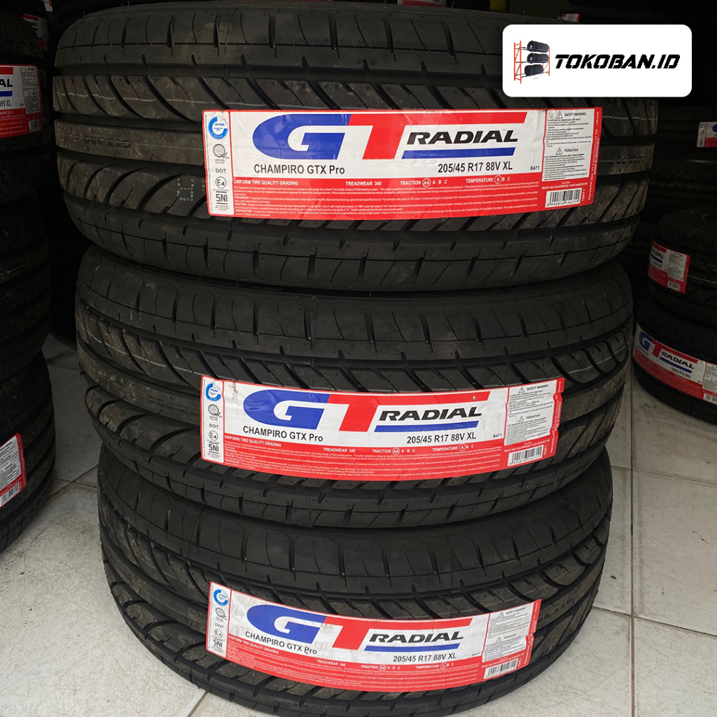 Jual Ban Mobil GT Radial CHAMPIRO GTX PRO 205/45 R17 | Shopee Indonesia