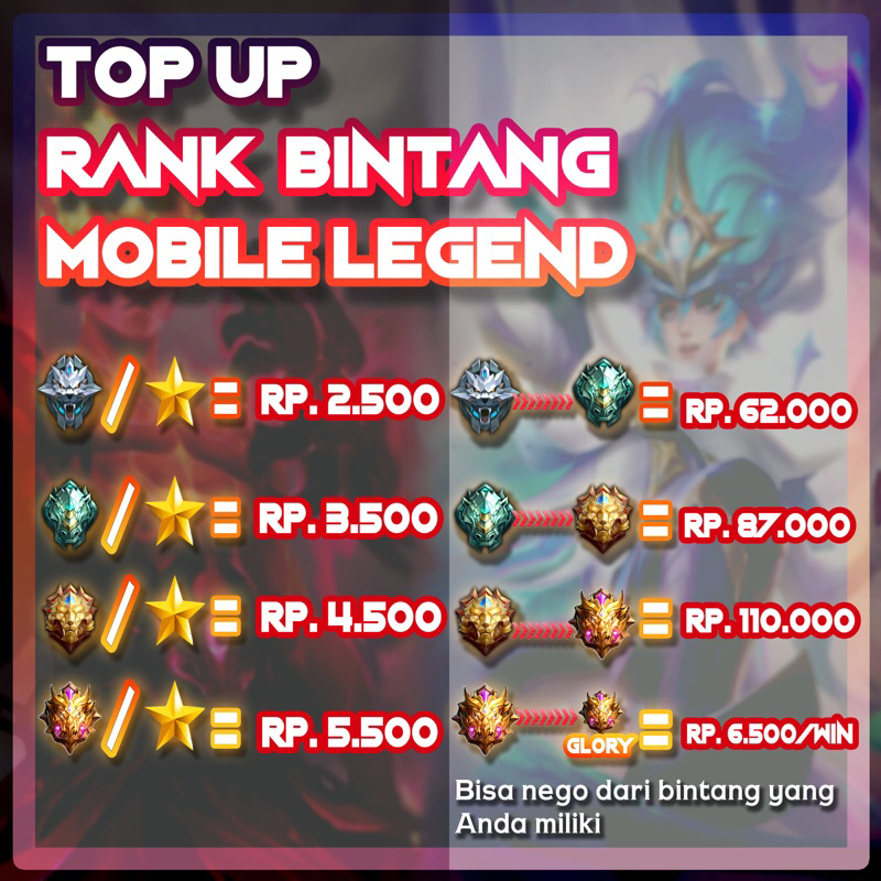 Jual Poster Joki Rank mobile legends | Shopee Indonesia