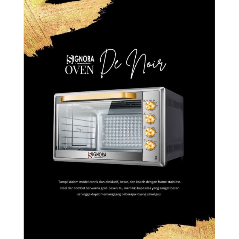 Jual De Noir Signora 150L: Oven Eksklusif dengan Fungsi Terbaru, Bonus ...