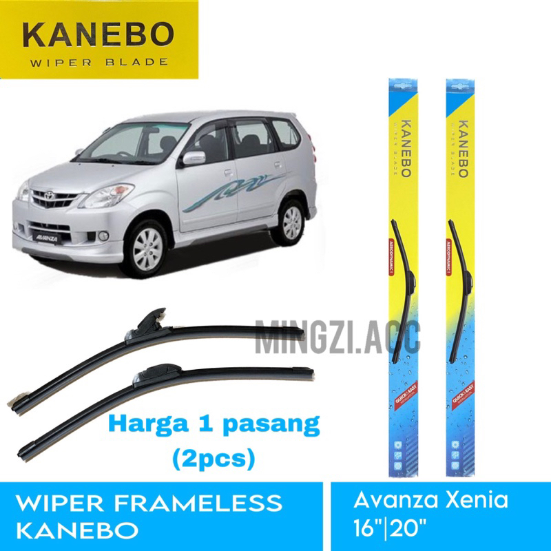 Jual AVANZA XENIA NEW 2006 2008 2010 2011 WIPER KANEBO PISANG FRAMELESS KARET GAGANG HUJAN ...