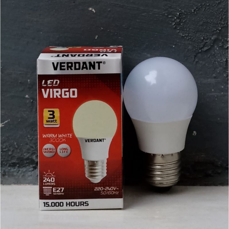 Jual Lampu LED Verdant/Virgo 3 watt warm white/kuning | Shopee Indonesia