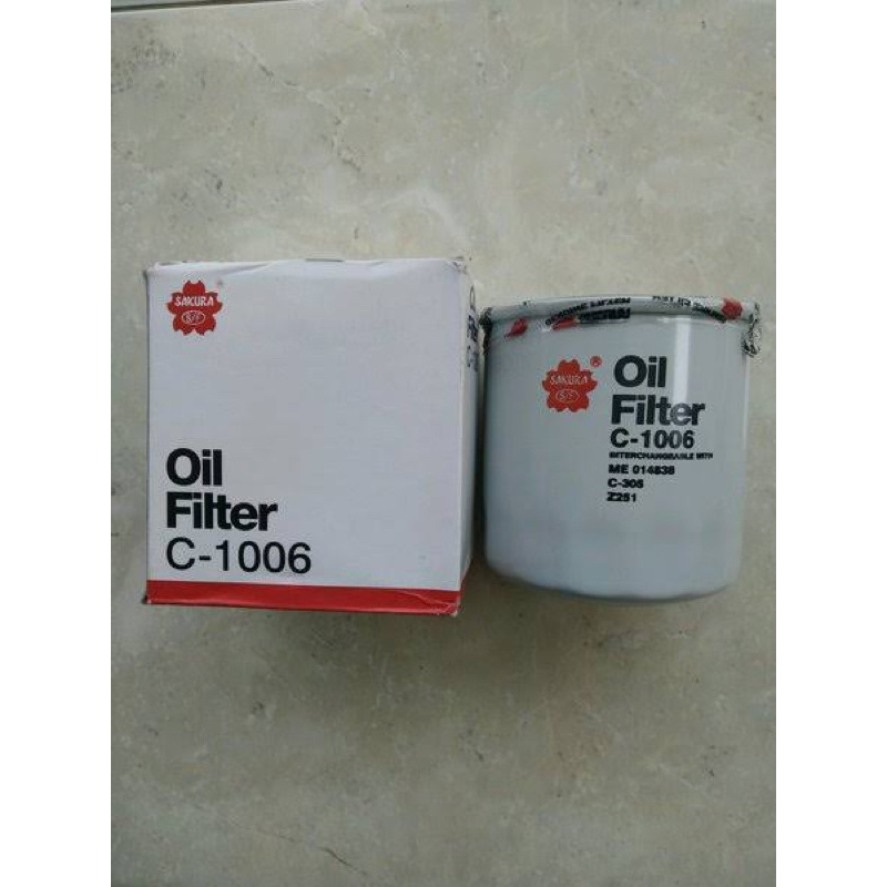 Jual FILTER OLI SAKURA C-1006 | Untuk Mitsubishi PS 100, PS Double ...