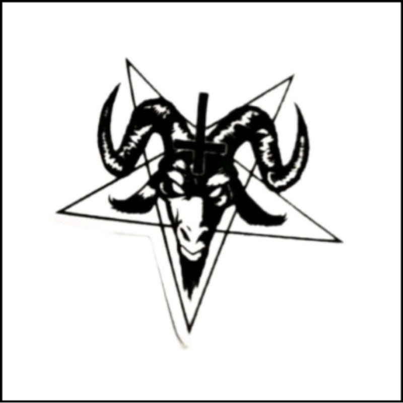 Jual Sticker Baphomet Satanisme / Stiker Satanic / Stiker logo kepala ...
