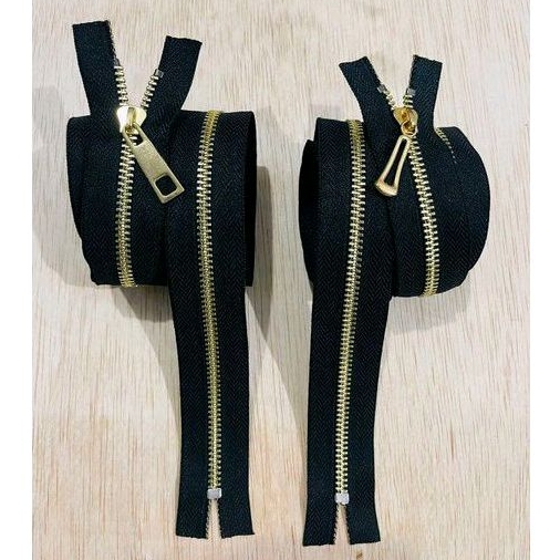 Jual ZIPPER BESI ALUMUNIUM GIGI EMAS 120 CM DAN 150 CM CLOSE END ...
