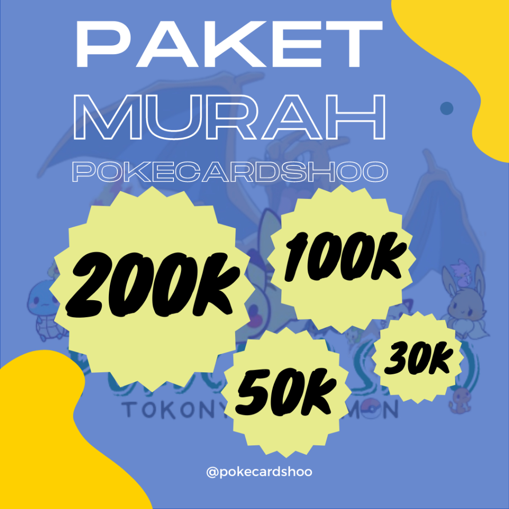 Jual PAKET MURAH KARTU POKEMON INDONESIA ORIGINAL TCG | Shopee Indonesia