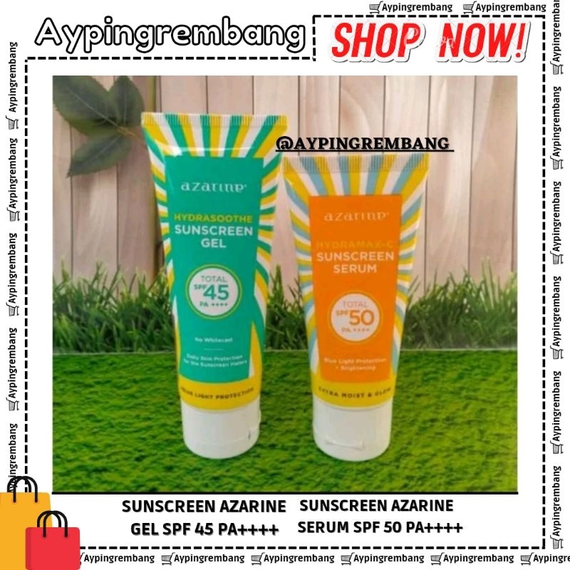 Jual AZARINE - HydraSoothe Sunscreen Gel SPF 45 PA 50ml- Hydramax C ...