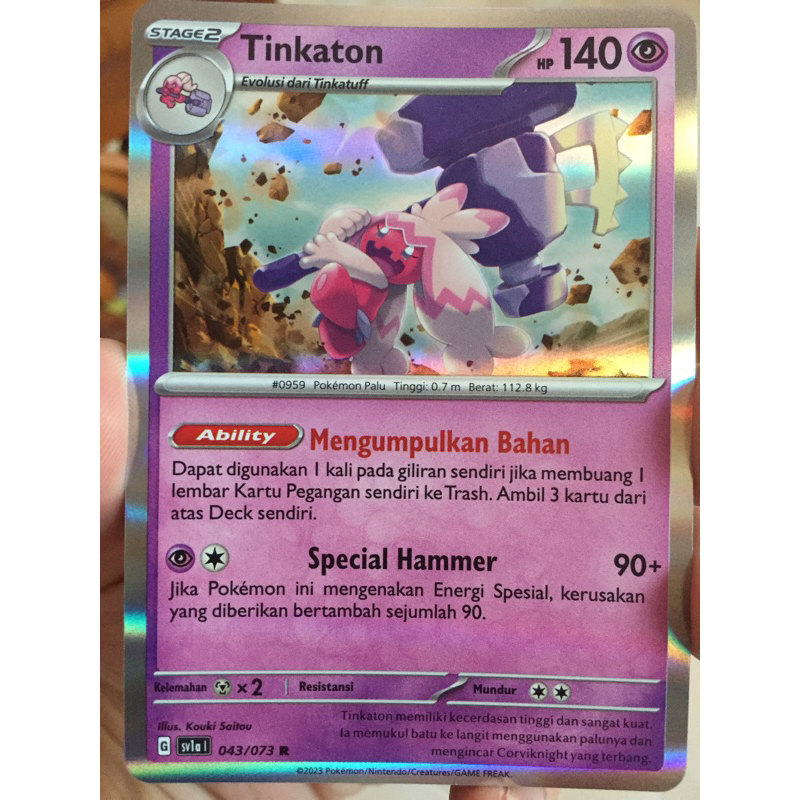 Jual KARTU POKEMON TCG TINKATON RARE INDONESIA FOIL | Shopee Indonesia