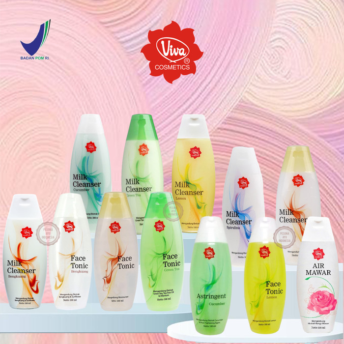 Jual 𝐑𝐀𝐃𝐘𝐒𝐀 - Viva Face Tonic & Viva Milk Cleanser 100ml & 200ml ...