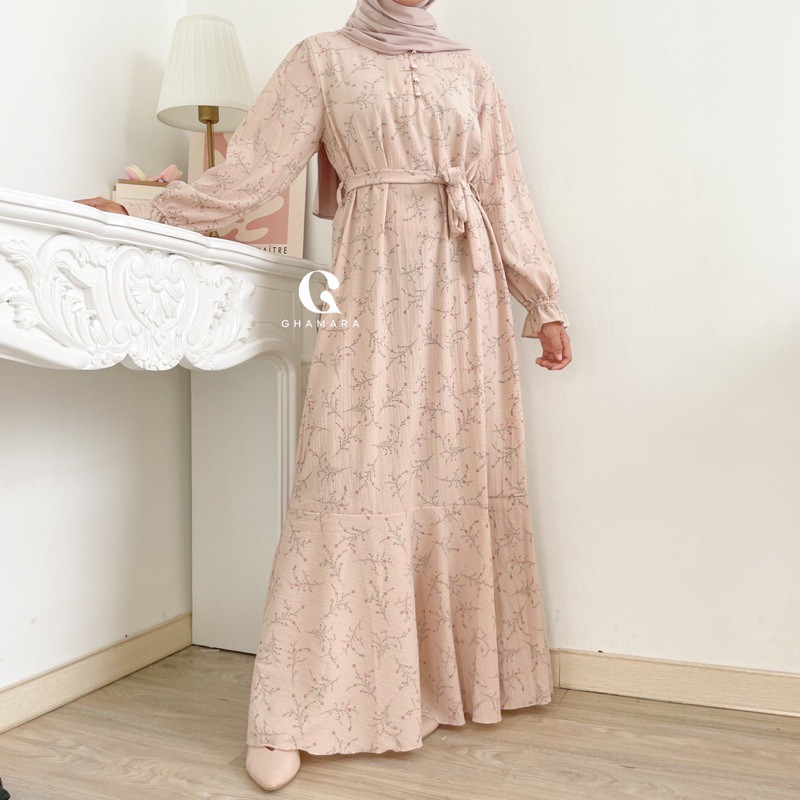 Jual Ghamara • NARA DRESS FLORAL | korean dress | Shopee Indonesia