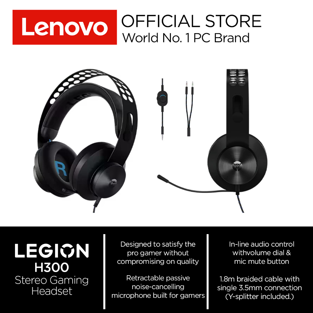 Jual Lenovo Legion H300 Stereo Gaming Headset | Shopee Indonesia