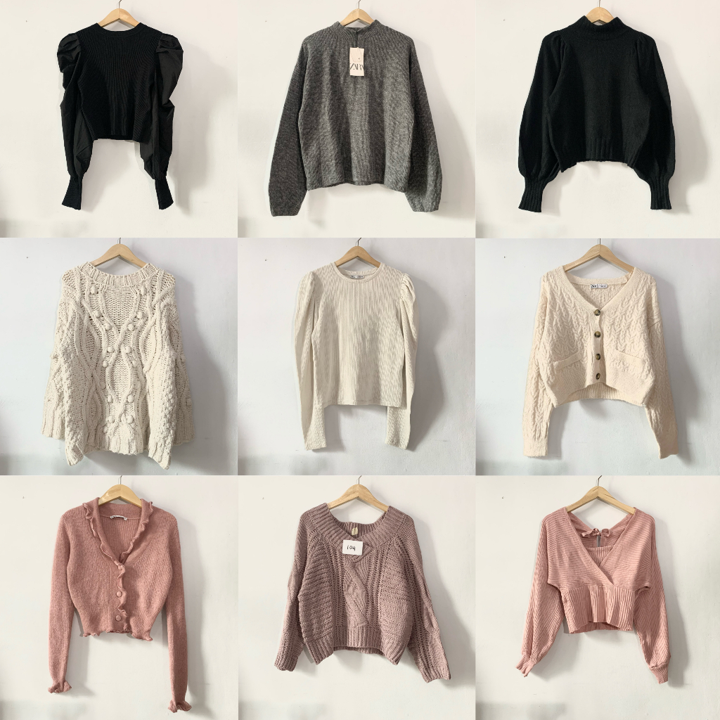 Jual [PREMIUM & BRAND] Sweater Cardigan Model Vest Tali Rajut Rompi ...