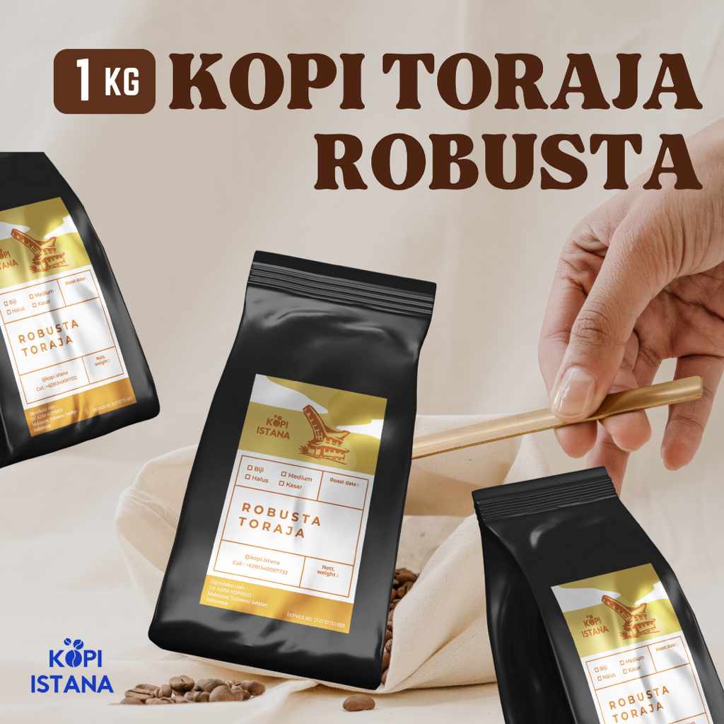Jual 1KG KOPI TORAJA ROBUSTA | kopi robusta arabika kopi asli espresso ...