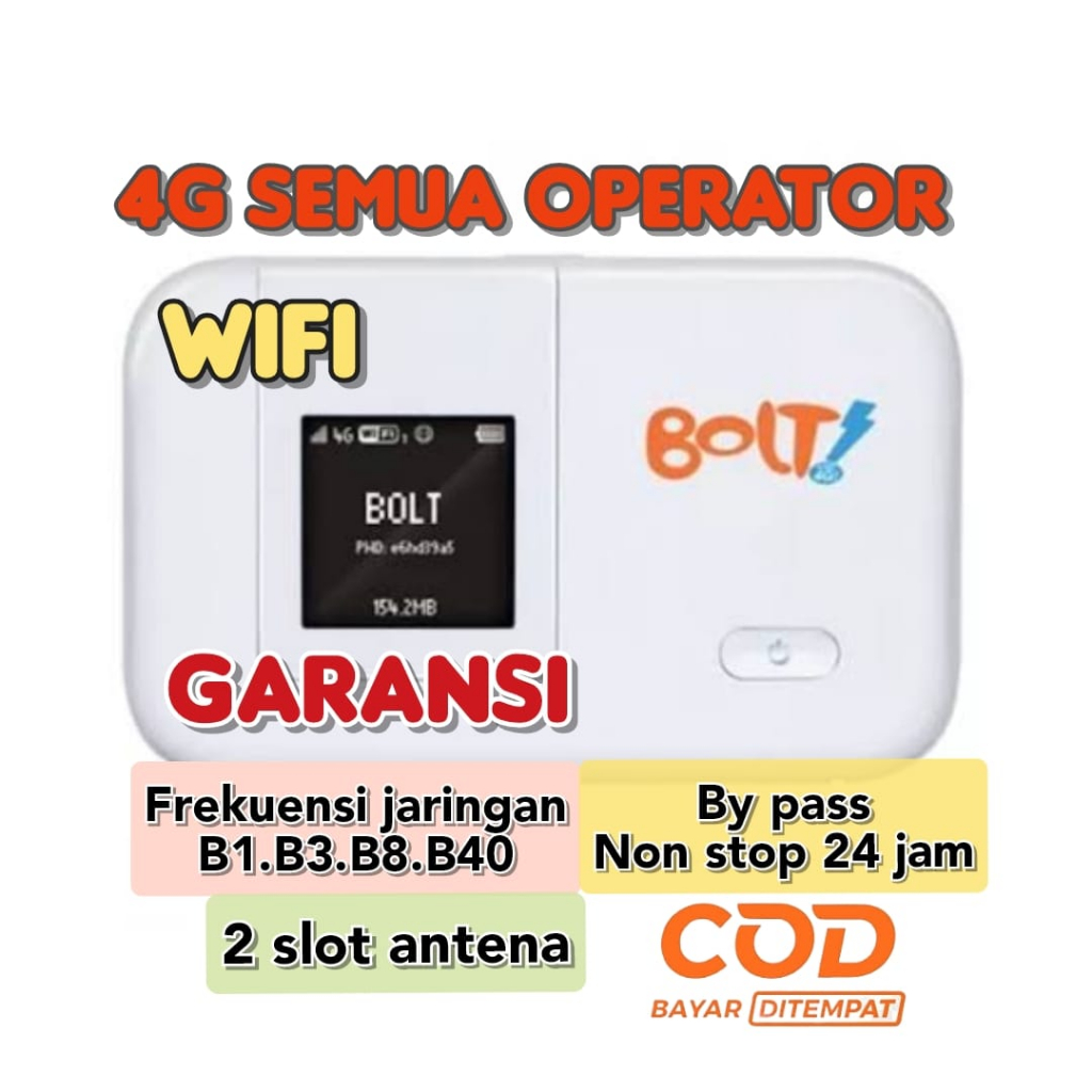 Jual [WiFi] Modem WiFi Bolt slim E5372 4G Semua Operator Indonesia ...