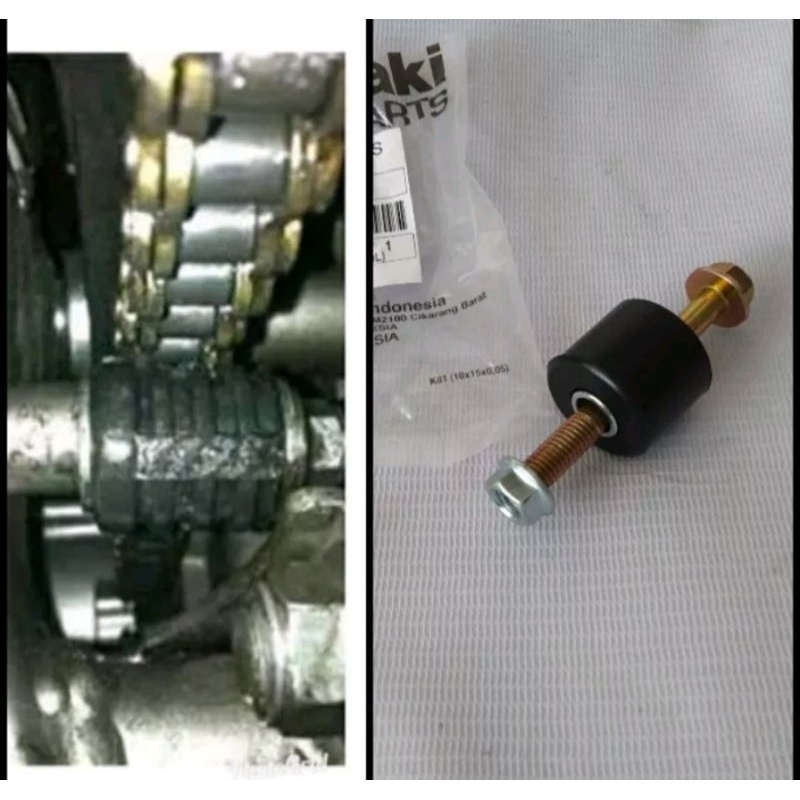 Jual Roller rantai Klx Karet Bosing baut, Tahanan Rantai tensioner ...