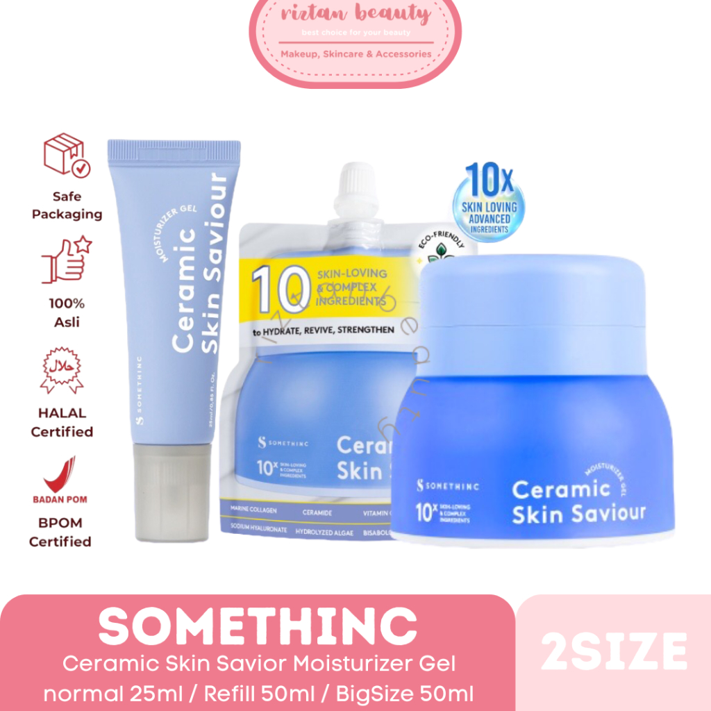Jual SOMETHINC - CERAMIC SKIN SAVIOUR MOISTURIZER GEL ( NORMAL 25ML ...
